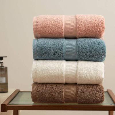 2024新品全棉780g波点浴巾两件套毛巾长绒棉浴巾（75x150cm）780g