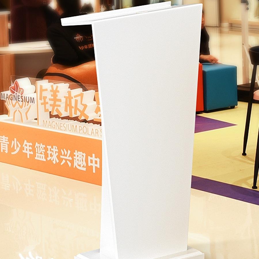 实木演讲台发言台发言席讲台桌简约幼儿园讲台桌迎宾台餐厅接待台