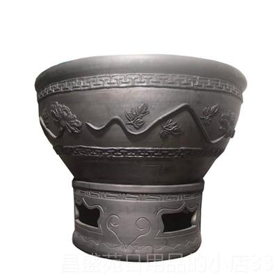 高档客老北京鱼缸厅造景养金鱼鱼缸陶瓷泥庭瓦盆鱼缸荷花缸院盆特