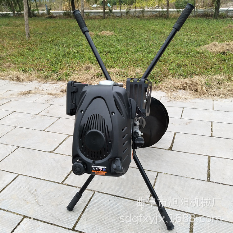 园林栽树便携式种植机 四冲程汽油挖树坑机 8马力油炸杆打孔机