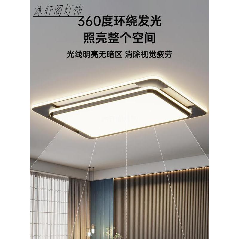 特大号超亮客大尺寸厅主顶灯大灯直径见附件,led方形吸灯大气大