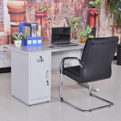 制办公桌单人RL-14070车间工钢皮地铁桌子不锈钢电脑桌老师办公好