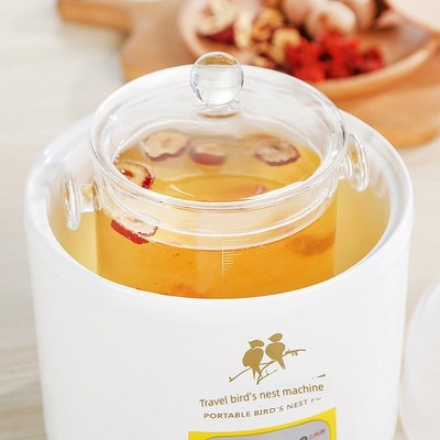 灿博 养生壶配件燕窝壶玻璃炖盅盖子LB-1D炖杯子燕窝机炖盅内胆