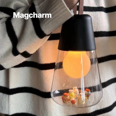 Magcharm手提氛围台灯Amor奶油欧美充电床头装饰桌灯露营落地夜灯