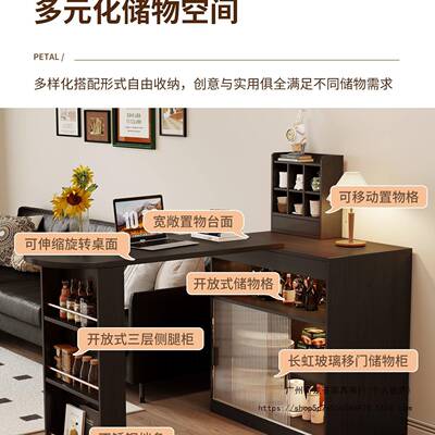 伸缩吧台餐边柜一可KFU体沙桌发边小户型餐桌隔断客厅柜家用玄关