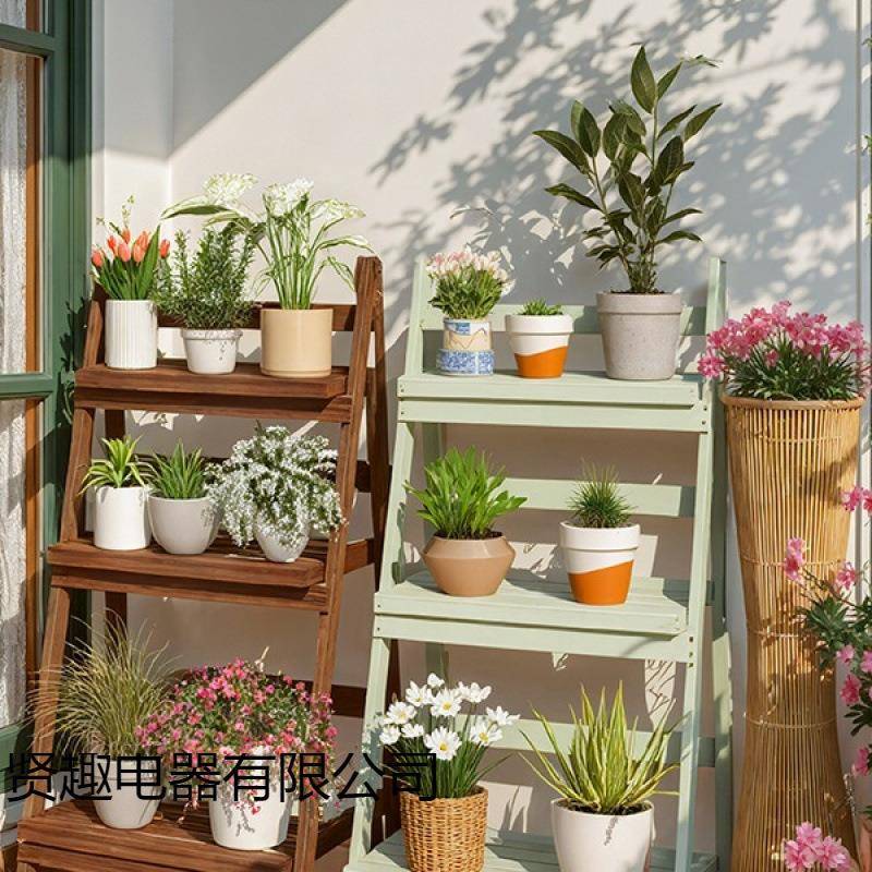 木阳花架子置物落外地式可折叠移动户LHT庭院花园多肉花台实盆植