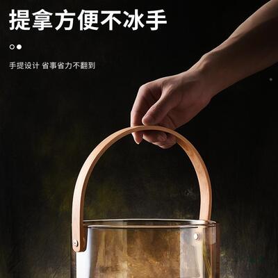 高颜值冰桶家红用TV玻璃香槟商啤酒红酒F96T5SSM网酒吧用品K装冰