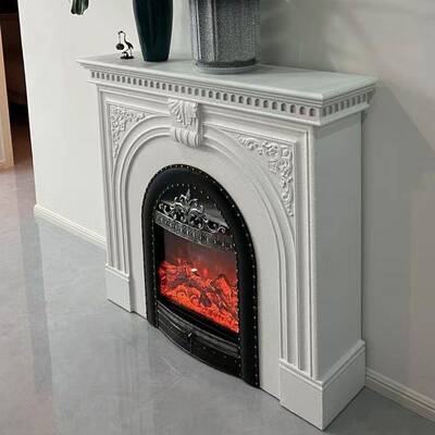 564法式壁玄炉装饰柜壁炉架复古民宿真欧式别墅关美装饰客厅式仿