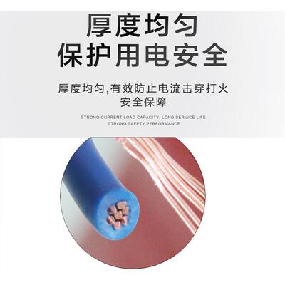 武汉二厂电线B0.YZT71.0mm平方多股软芯国标电箱控制电V源线5010