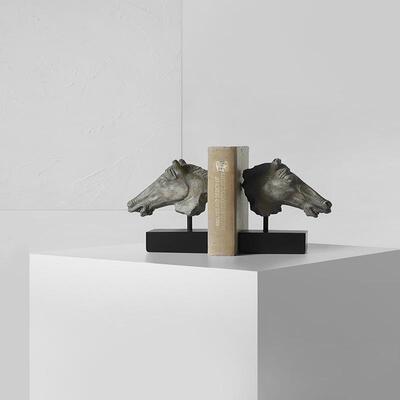 马头书档欧式摆件商务品客厅书礼装CF117033房立办公室书柜书书靠