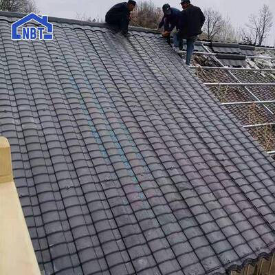 小青瓦厂家仿瓦小古青景观墙装隔断HSE墙古建青瓦饰立瓦古建筑瓦