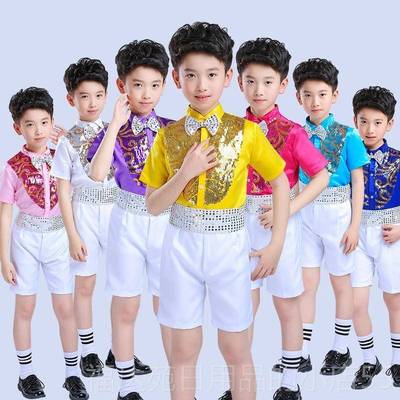 高档六一蓬童公主裙演女出服快乐的小星黄色蓬纱裙幼星儿园舞蹈表