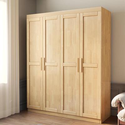 北欧实柜木衣柜小户型家用衣ISI橱卧室地落实储物柜现代简约多门