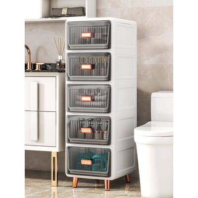 具鸿佳透明塑料收纳柜卧室整衣柜童宝宝玩储物柜厨13523房理儿柜