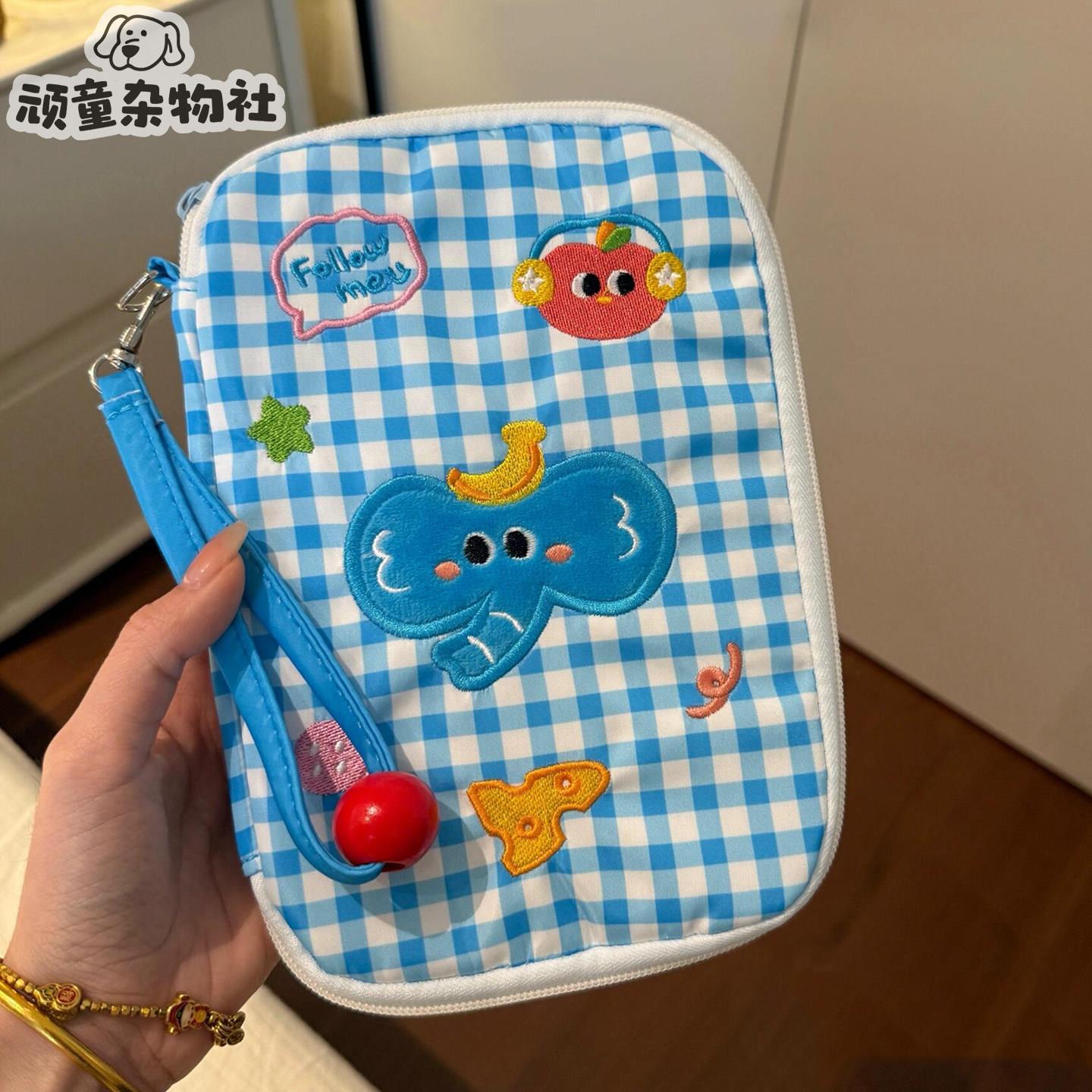 可爱证件收纳包卡包护照夹随身可携式外出旅行双层小包零钱包一体