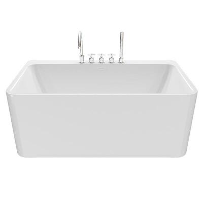 勤工厂7边薄三面裙长方形全户型亚探克力按摩冲浪浴缸QT-93501