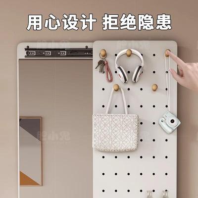 隐穿衣镜推拉JTE关闭藏全形子身镜贴墙可遮挡壁挂洞隐洞板玄关试