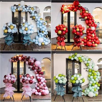庆节铺开业气球59立柱花篮拱门门装口饰国店搞活动场景布置