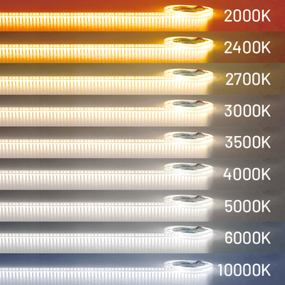 2000K2700K3000K3500K4000K5000K6000K10000K12V24V低压贴片灯带