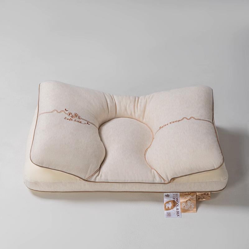 NKH泡绒蚕丝枕家芙羊居床睡眠枕品头