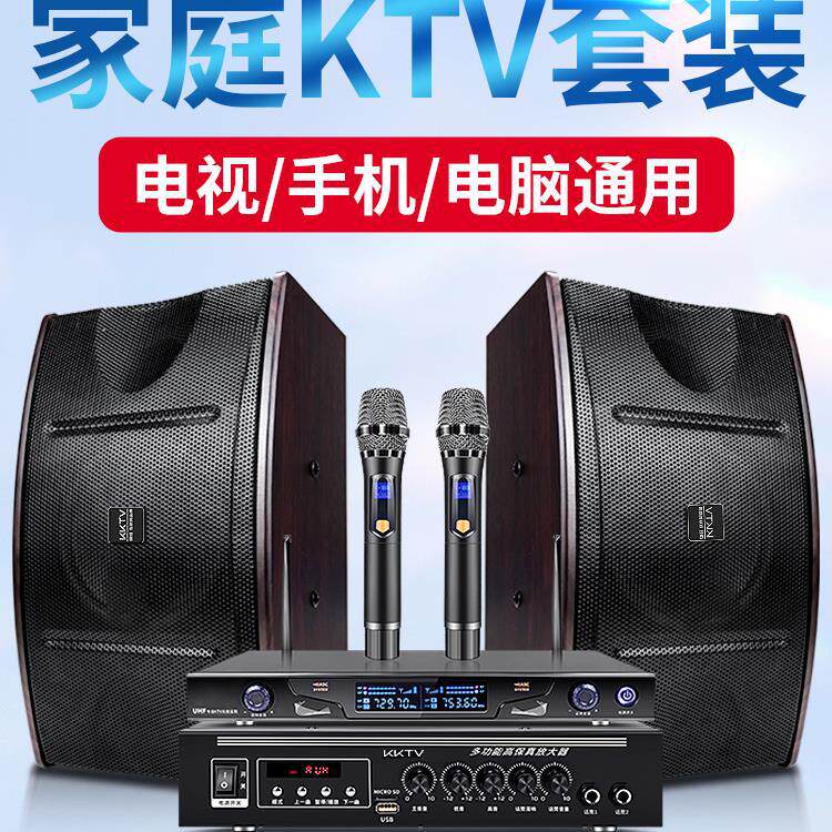 家庭影院音响功放套装点歌家用卡拉OK会议健身舞蹈室重低音箱