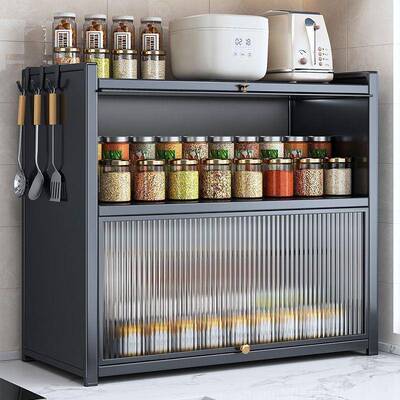 房调料ASF置物架多层收纳调味品架家面用台油防尘油烟密封盐厨醋