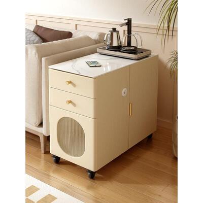 轻沙发边柜侧边柜家小用客厅奢岩小茶几65298简约现代角板几可移