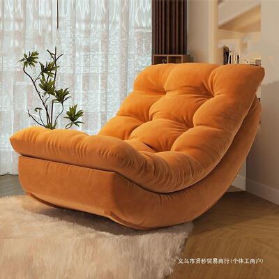 月亮摇摇椅躺椅成人可睡觉阳客厅NEK台家休单人沙闲发椅懒人沙用