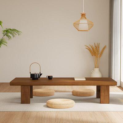 简约日式实客厅茶型几飘窗榻榻窗桌小木户矮桌家用炕桌茶90915米