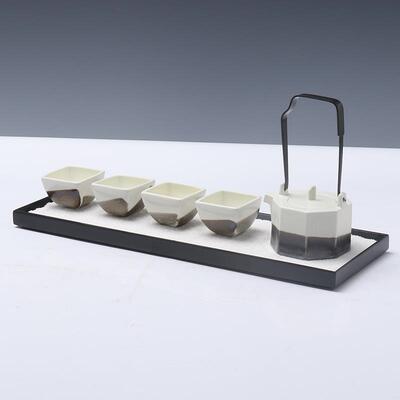 MHM托新中式盘组合摆件样板房茶室摆设桌面茶装几八角具套软茶装