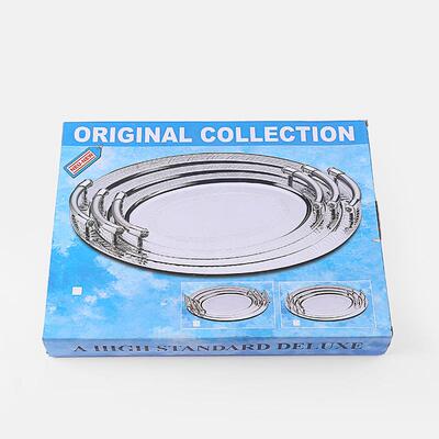 现货不锈椭圆水果托盘形金色欧式纳酒店餐钢具茶杯收盘端NEK菜托