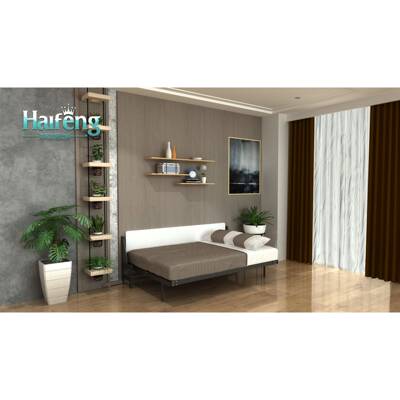 工厂直供代翻PVL板床高低床变形床书桌合床组折叠现床侧床翻书桌