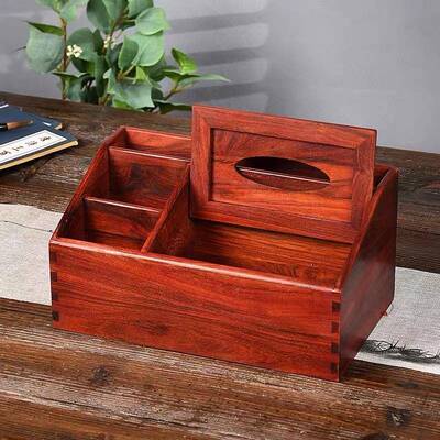 红酸心想事遥控枝器纸巾收纳盒实木厅茶几国风轻奢桌ECH面整客理