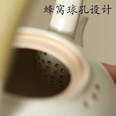 日式釉煮茶壶养生手工简约新中式梁茶馆提壶陶苏瓷烧2水打壶陶壶