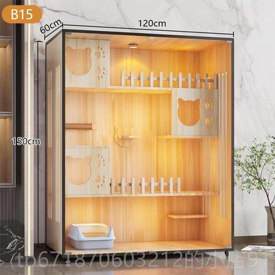 正品猫墅实木超大空间豪华猫笼室子猫猫舍屋家别用内猫咪房子猫窝