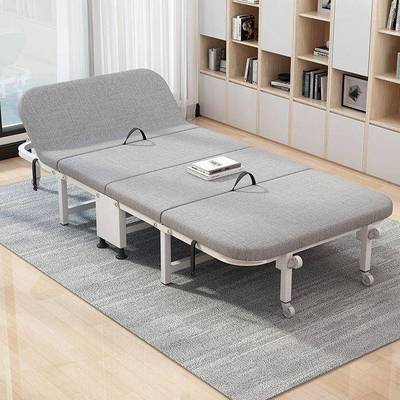 四折折叠折叠床床午休单人办公家用携简易陪护SZQ室便午睡亚马逊