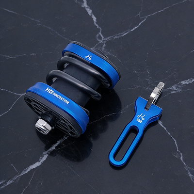 HH新款适用brompton小布折叠自行车配件改装DT双色后叉弹簧避震器