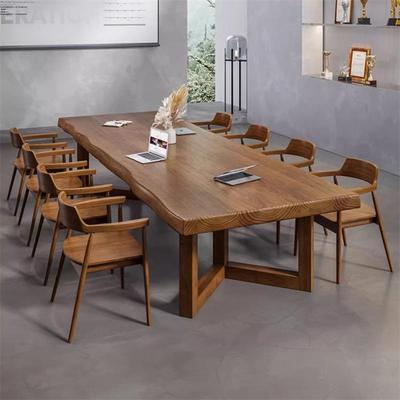 HYZ-2024现代简约木大原板桌工作长台实木会议公桌长桌办室洽谈桌