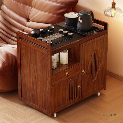 OFW移桌家用小茶台阳台茶茶车烧水壶体茶具动套装茶几带一轮茶水