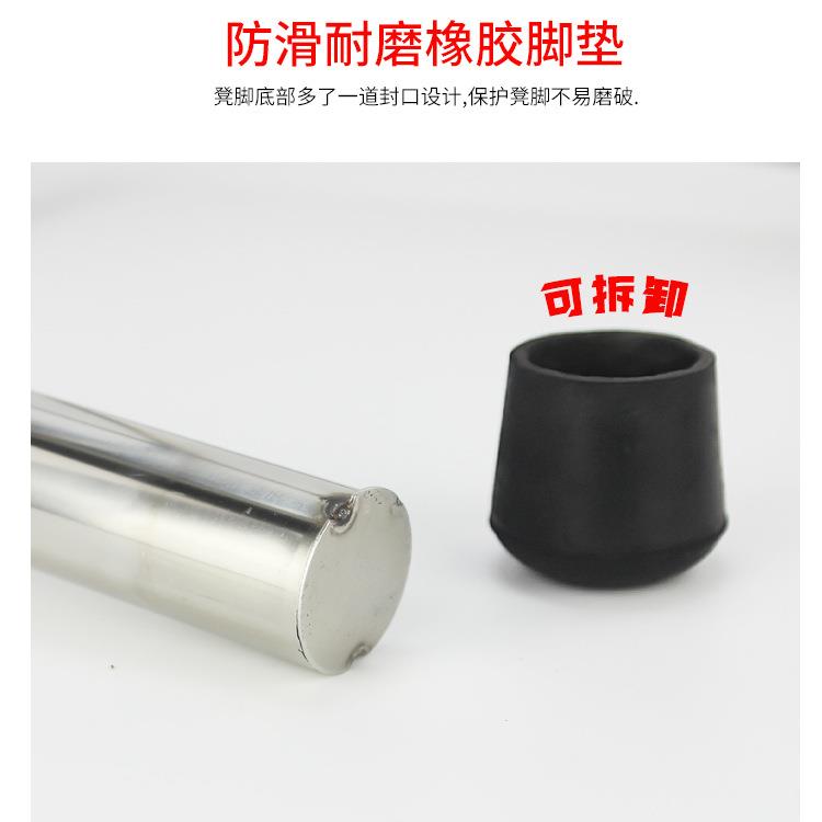 不锈钢加厚堂圆凳实验间凳子无尘室车高矮方管凳EPLP食U凳面餐桌