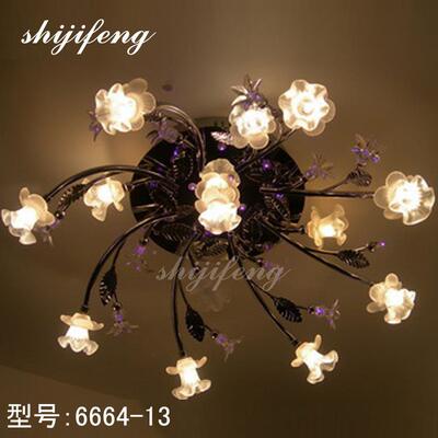 ceilin卧glamCCSp约现代花型灯室灯创意个性顶灯异形灯简具房吸间