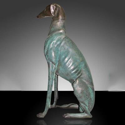 摆件生肖狗工艺品创意狗雕塑摆件青铜灵犬铜hexin542动物装铜饰家