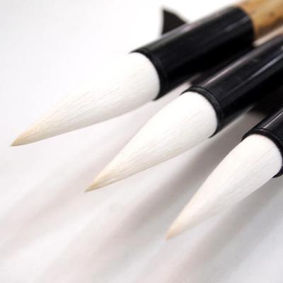 上虎牌海国周虎臣羊毫毛笔精大选中小玉筍书画毛笔大写意画毛笔套