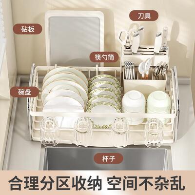 厨篮房碟收纳YGI架家用多功能碗盘碗筷沥餐具收纳盒放碗架碗水置