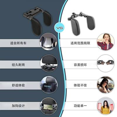 汽车旅14002座椅头枕头可调节部支头撑枕头汽车内饰U形枕头行睡垫