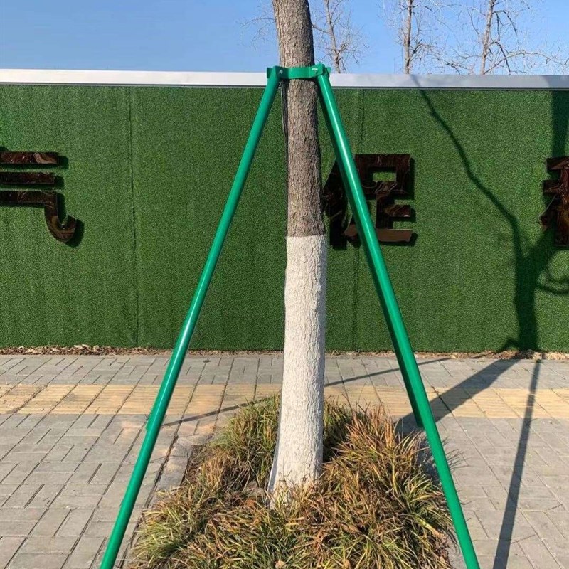 园林树木支撑架行道树木防风支撑杆大树支撑固定器苗木支架铁抱箍