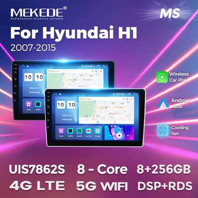 适用于Hyundai H1 2007-2015 9inch现代H1安卓车载中控智能导航仪
