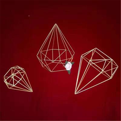 新路款婚庆引道具引几何路铁艺FVJ方框路引方框路引迎区宾魔方路