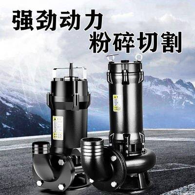 上海OJT人民污水排污泵220浆V泵家用潜抽粪抽泥水泵小型抽水机切