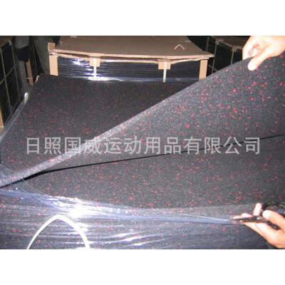 M彩性点橡胶地健身砖OSR房用功能地胶砖减1震力量器械区训练地板
